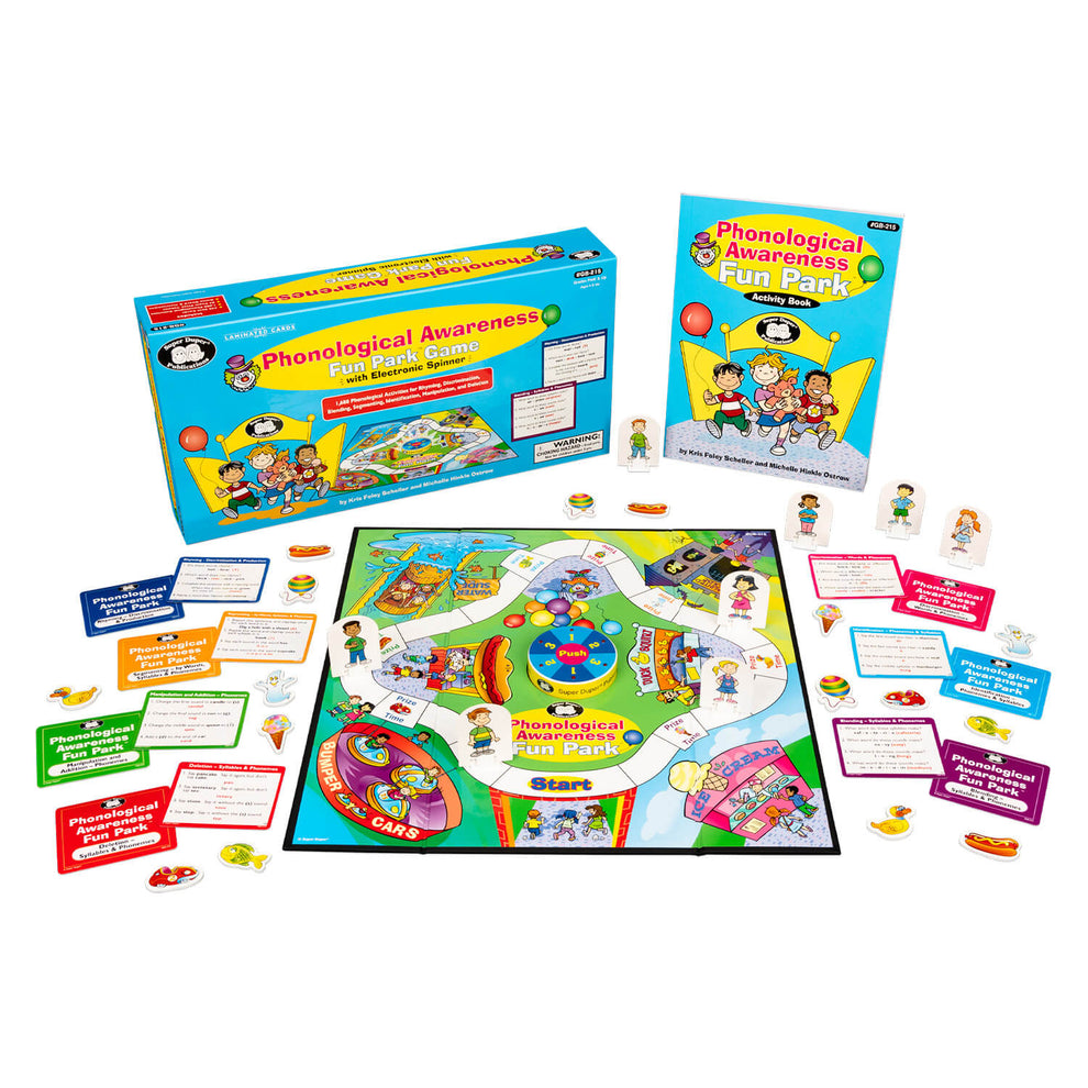 Phonological Awareness Fun Park Board Game with Electronic Spinner ...